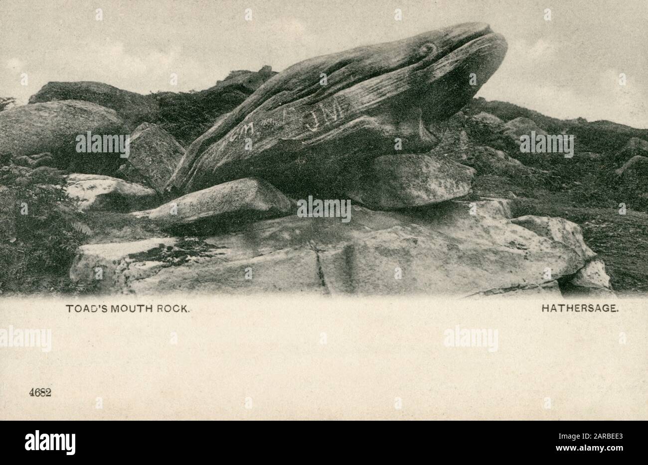 Toad's Mouth Rock, Hathersage, Derbyshire Stock Photo - Alamy