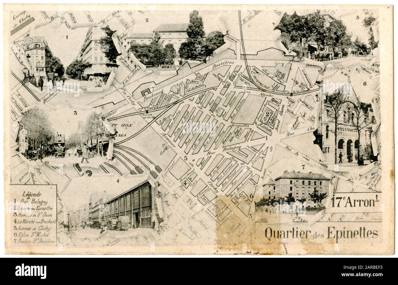 Clichy map hi-res stock photography and images - Alamy