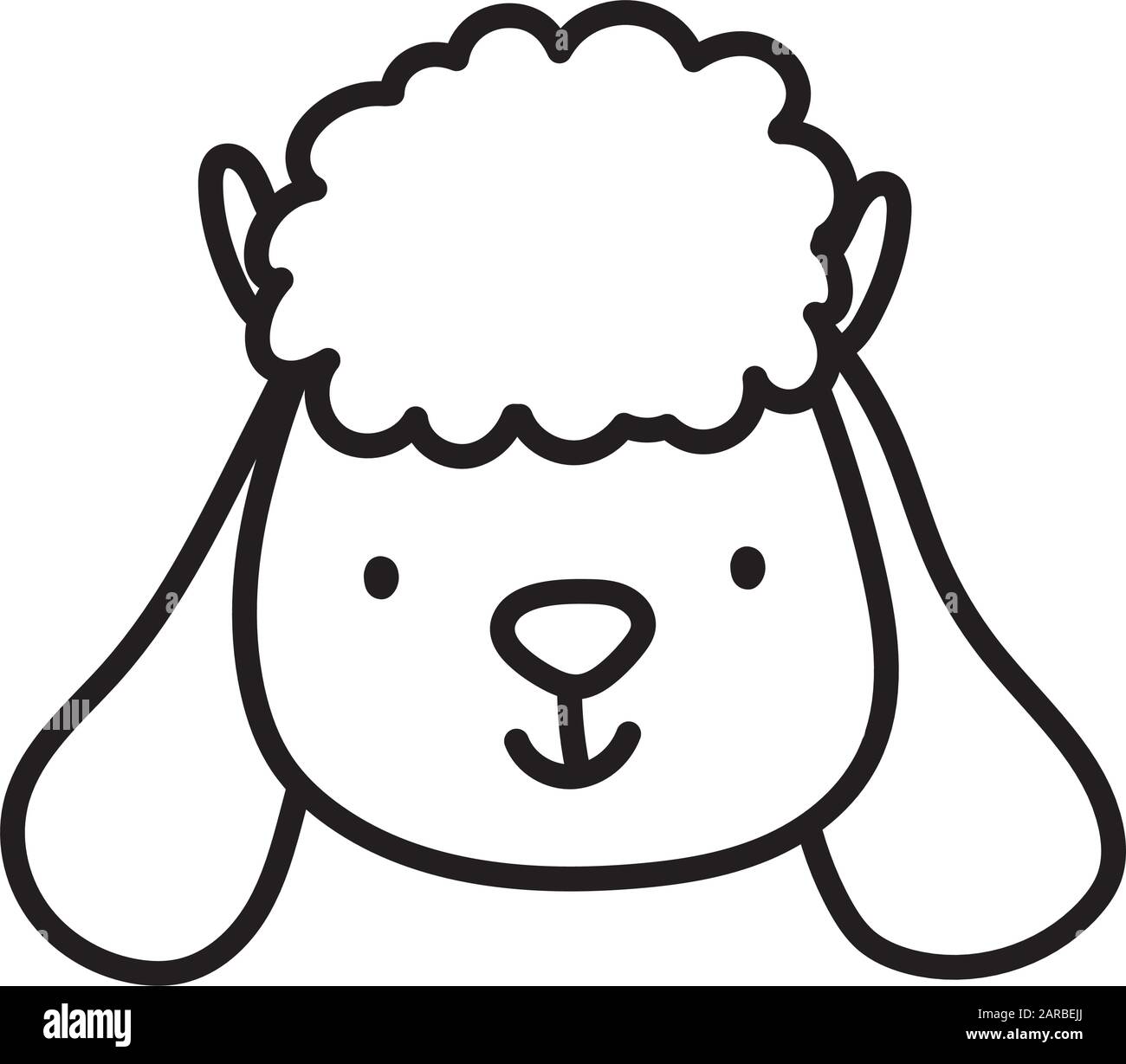 Sheep Cartoon Face