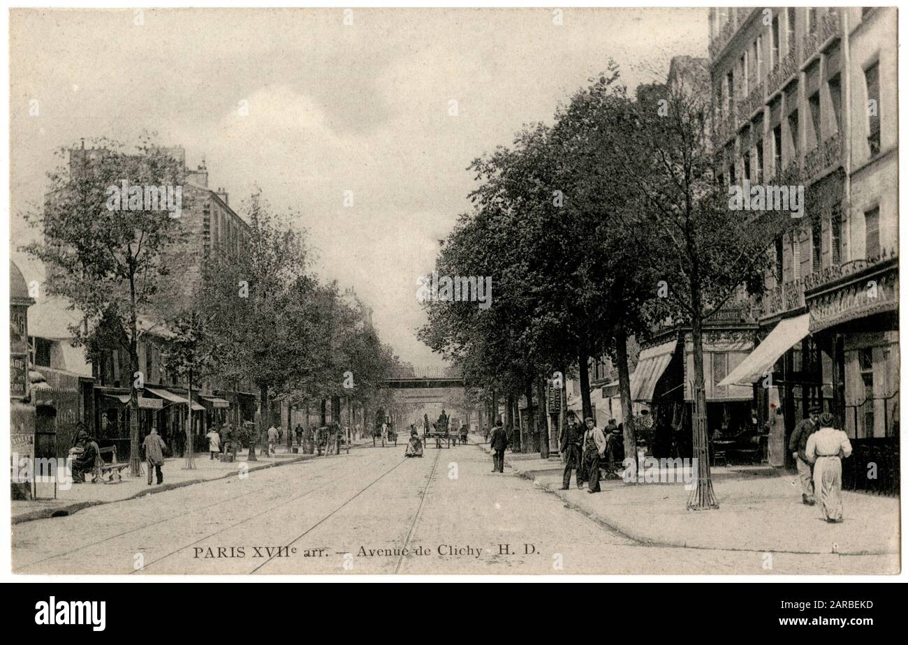 Street clichy paris hi-res stock photography and images - Alamy