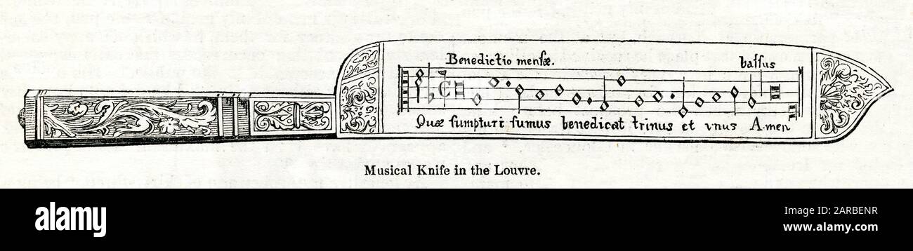 Notation knife hi-res stock photography and images - Alamy