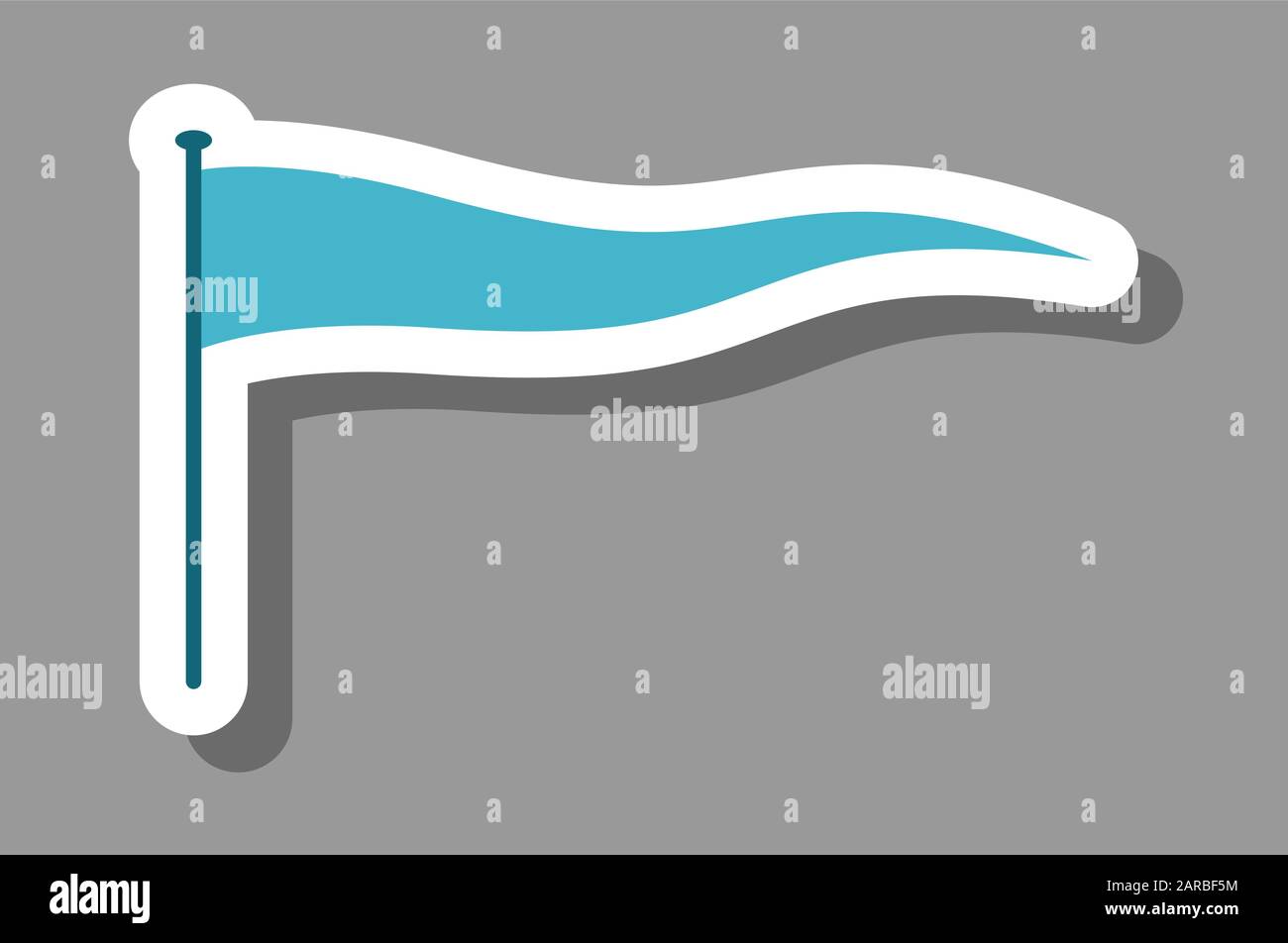 Leader flag icon that symbolizes success and victory. All the objects ...
