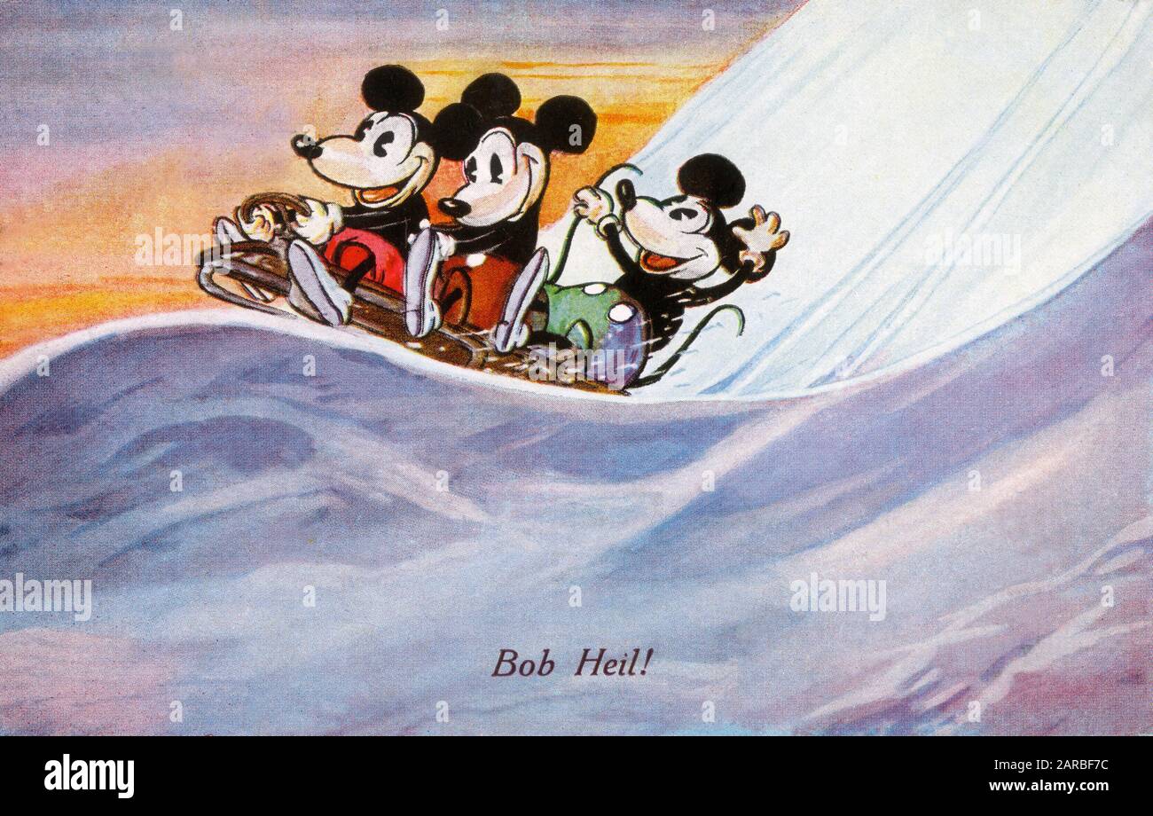 Sledge cartoon hi-res stock photography and images - Alamy