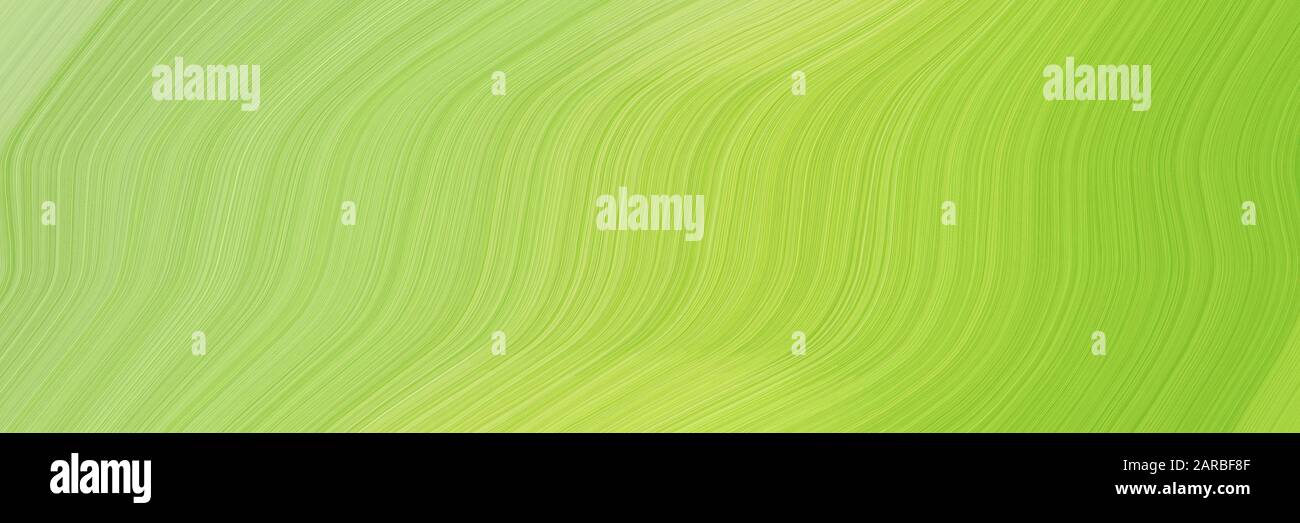 surreal horizontal banner with yellow green, khaki and dark khaki ...