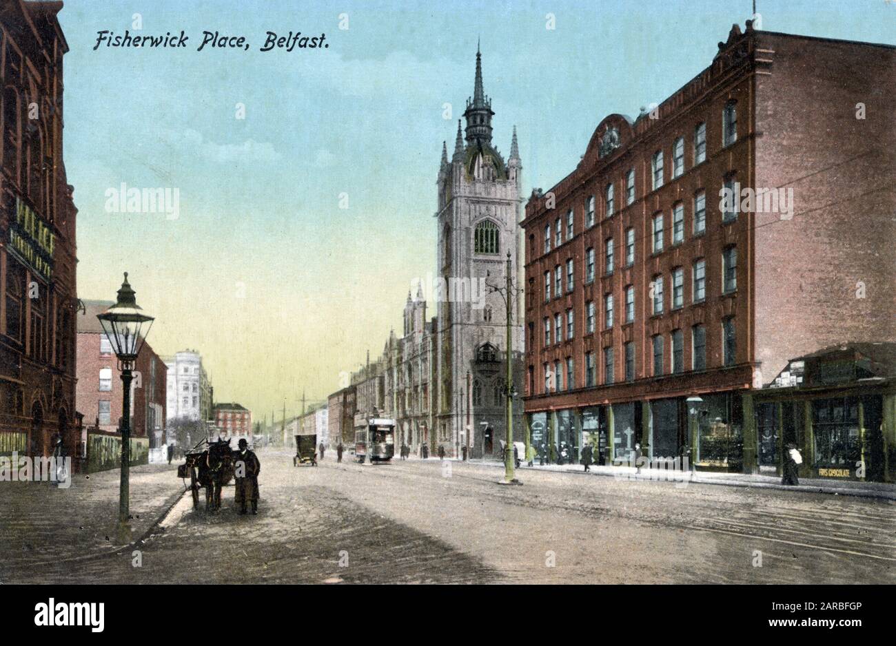 Fisherwick Place, Belfast, Northern Ireland, with Assembly buildings on ...