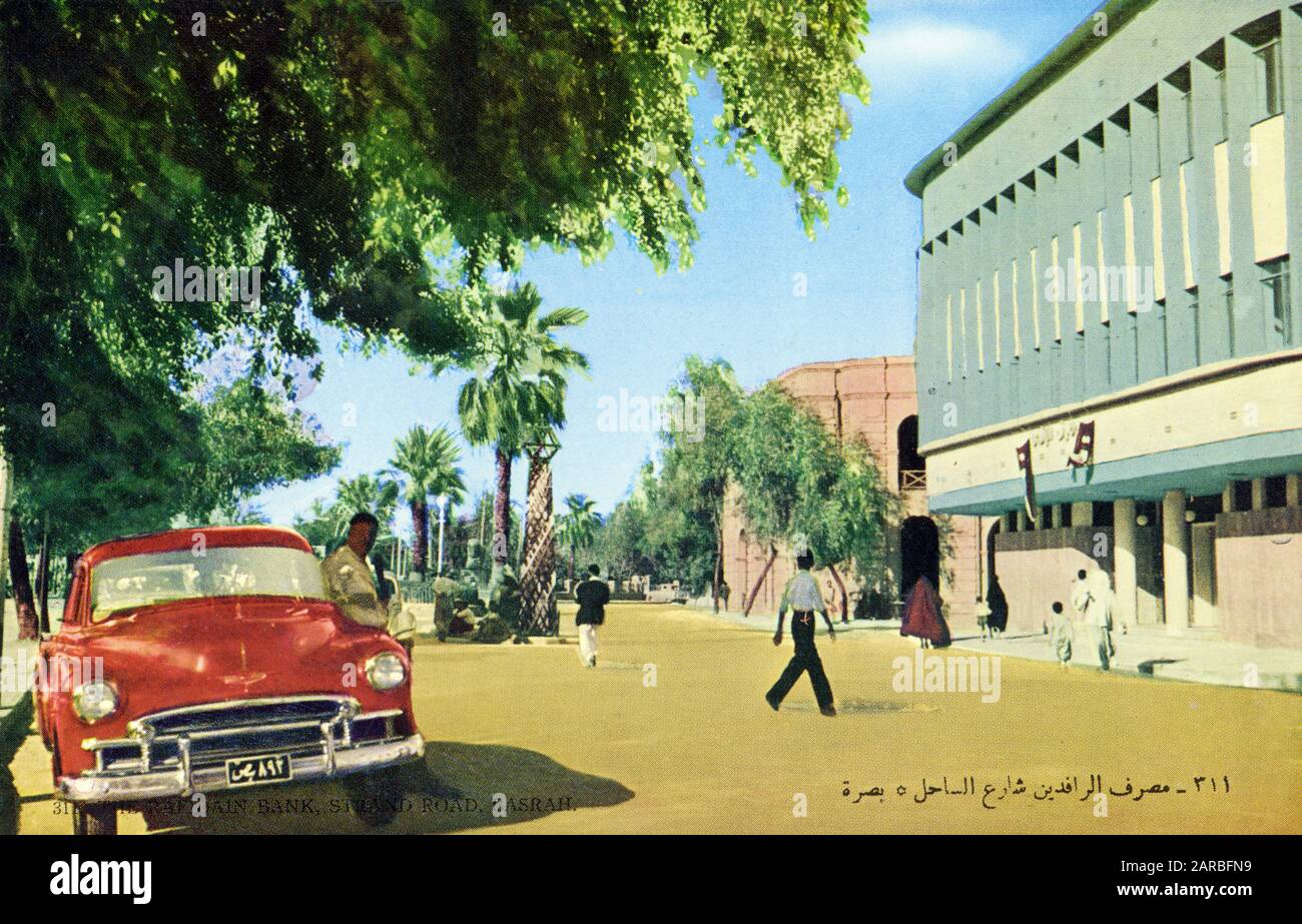 Basra, Iraq - The Rafidain Bank on Strand Road Stock Photo - Alamy