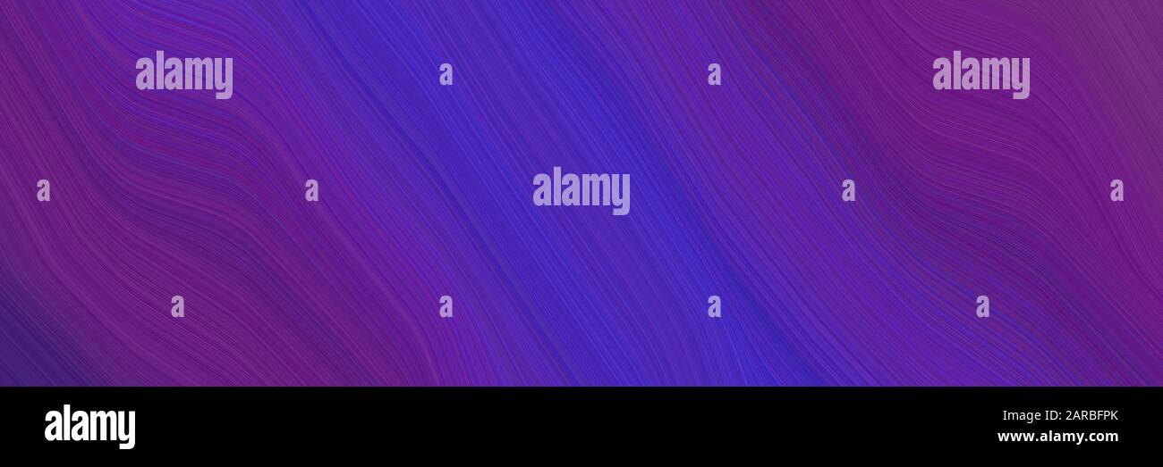 flowing designed horizontal header with dark slate blue, indigo and ...