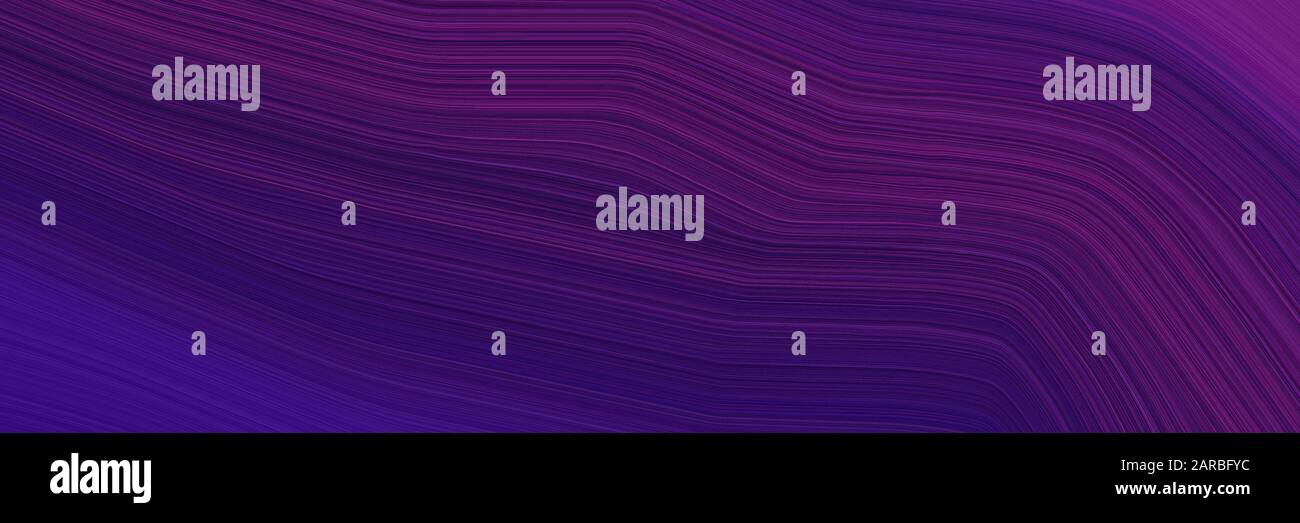 flowing horizontal header with very dark violet, purple and indigo ...