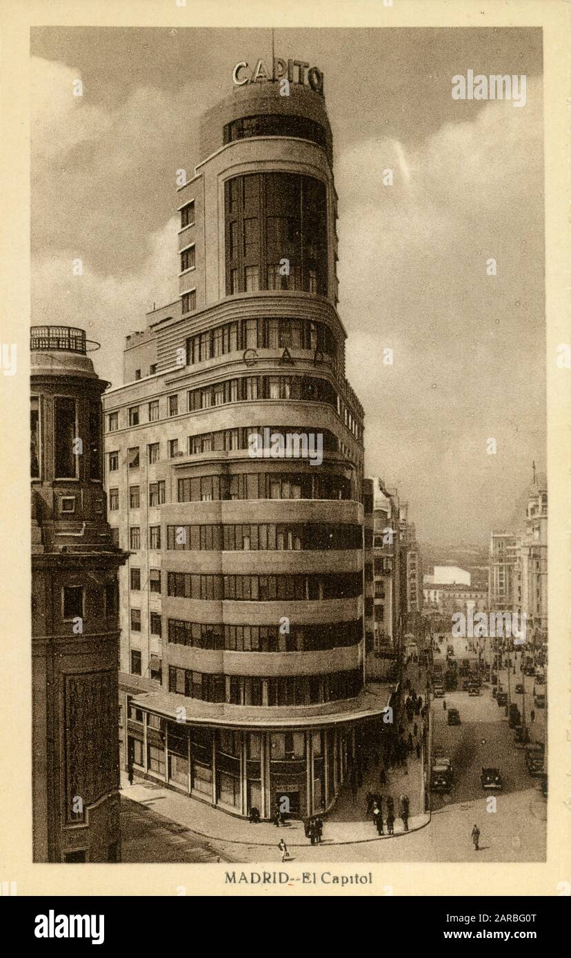 El Capitol Building - Gran Vía, Madrid, Spain Stock Photo - Alamy