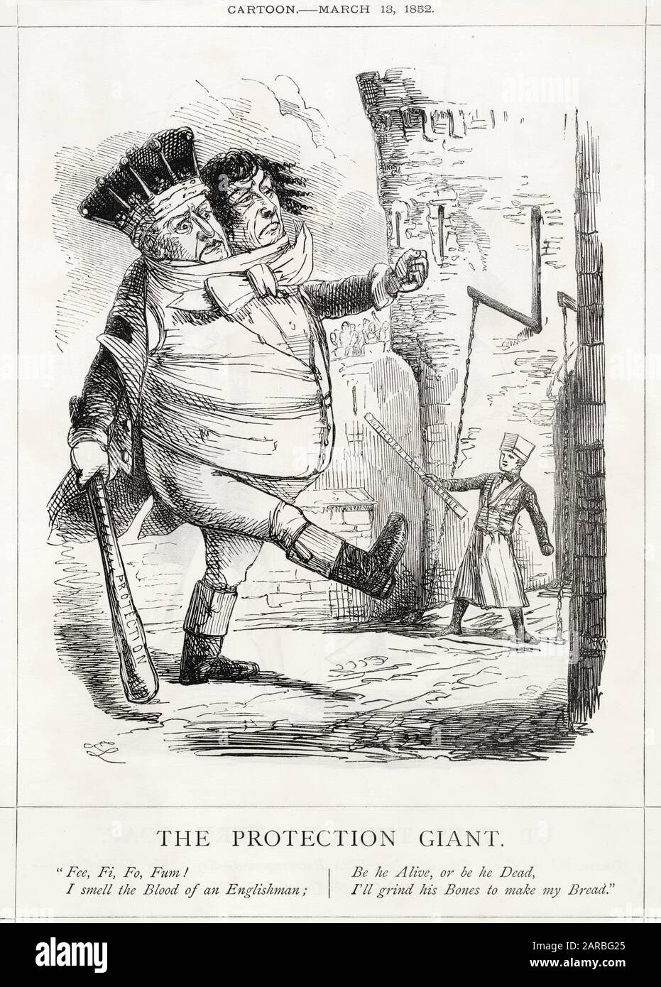 Political cartoons protectionism hi-res stock photography and images ...