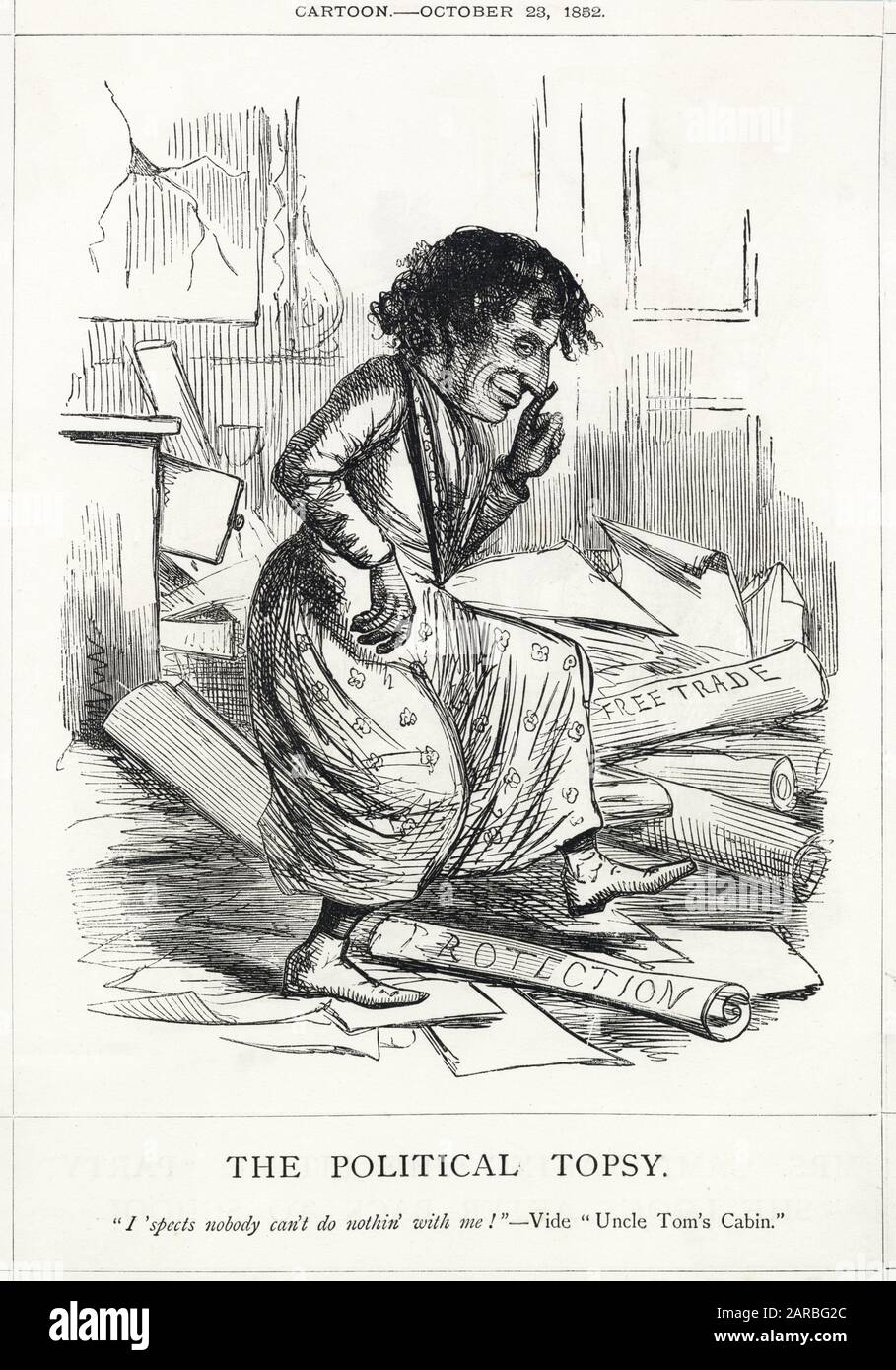 Political cartoons protectionism hi-res stock photography and images ...