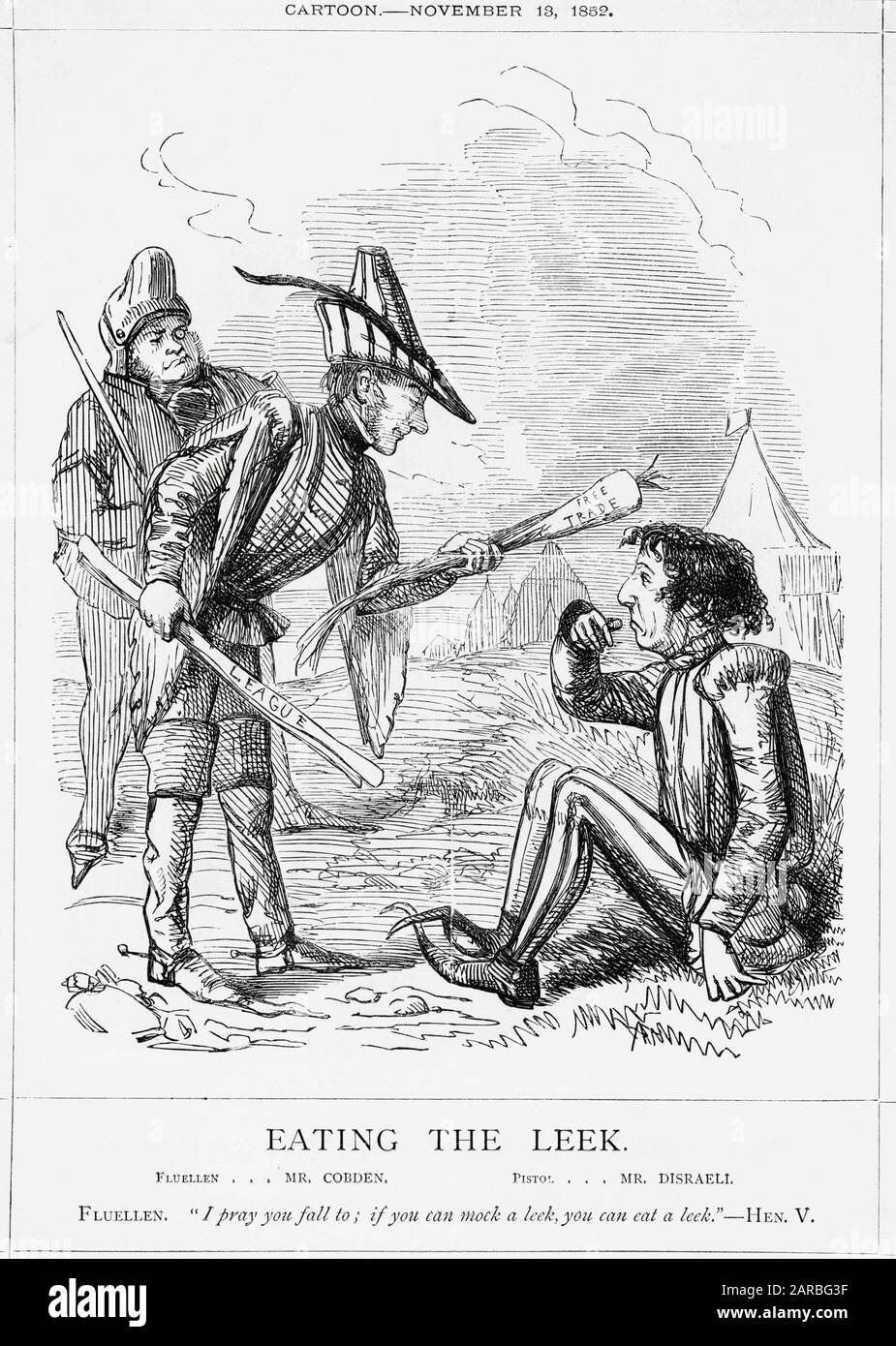 Political cartoons protectionism hi-res stock photography and images ...