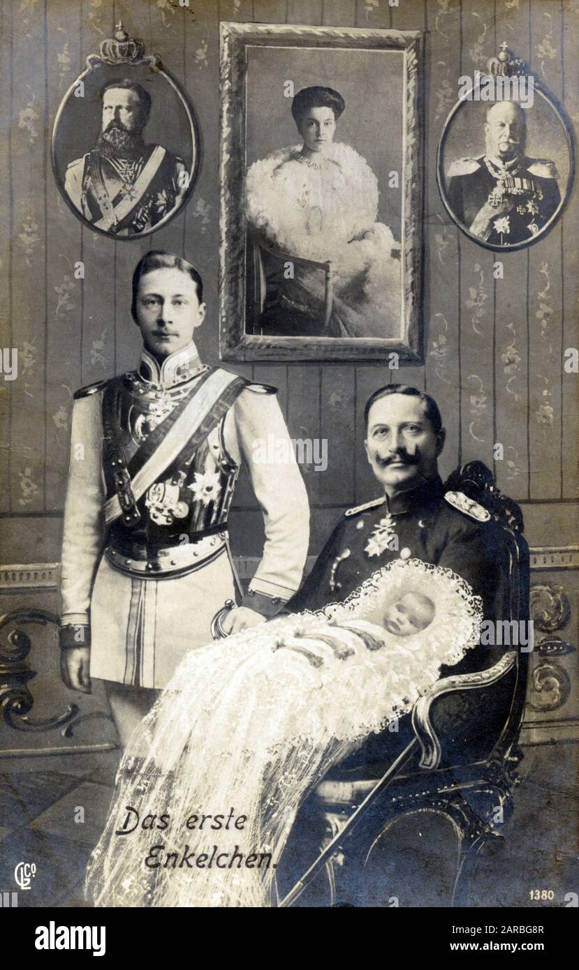 The First Grandchild - three generations of German Royalty, Grandfather ...
