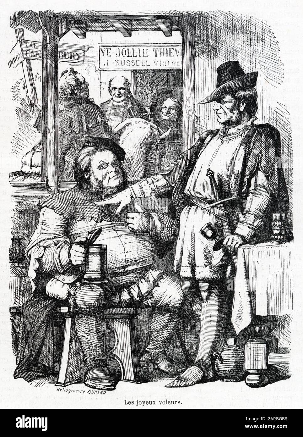 Cartoon, The Happy Robbers -- John Bright as Falstaff and William ...