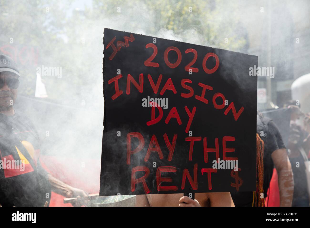 Aboriginal protest board hi-res stock photography and images - Alamy