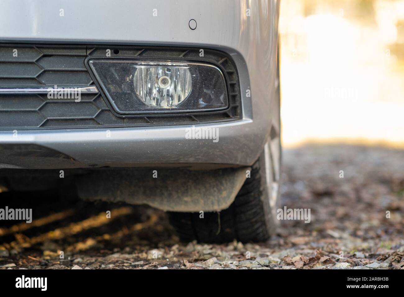 Close up view of modern car headlight with shiny optics Stock Photo - Alamy
