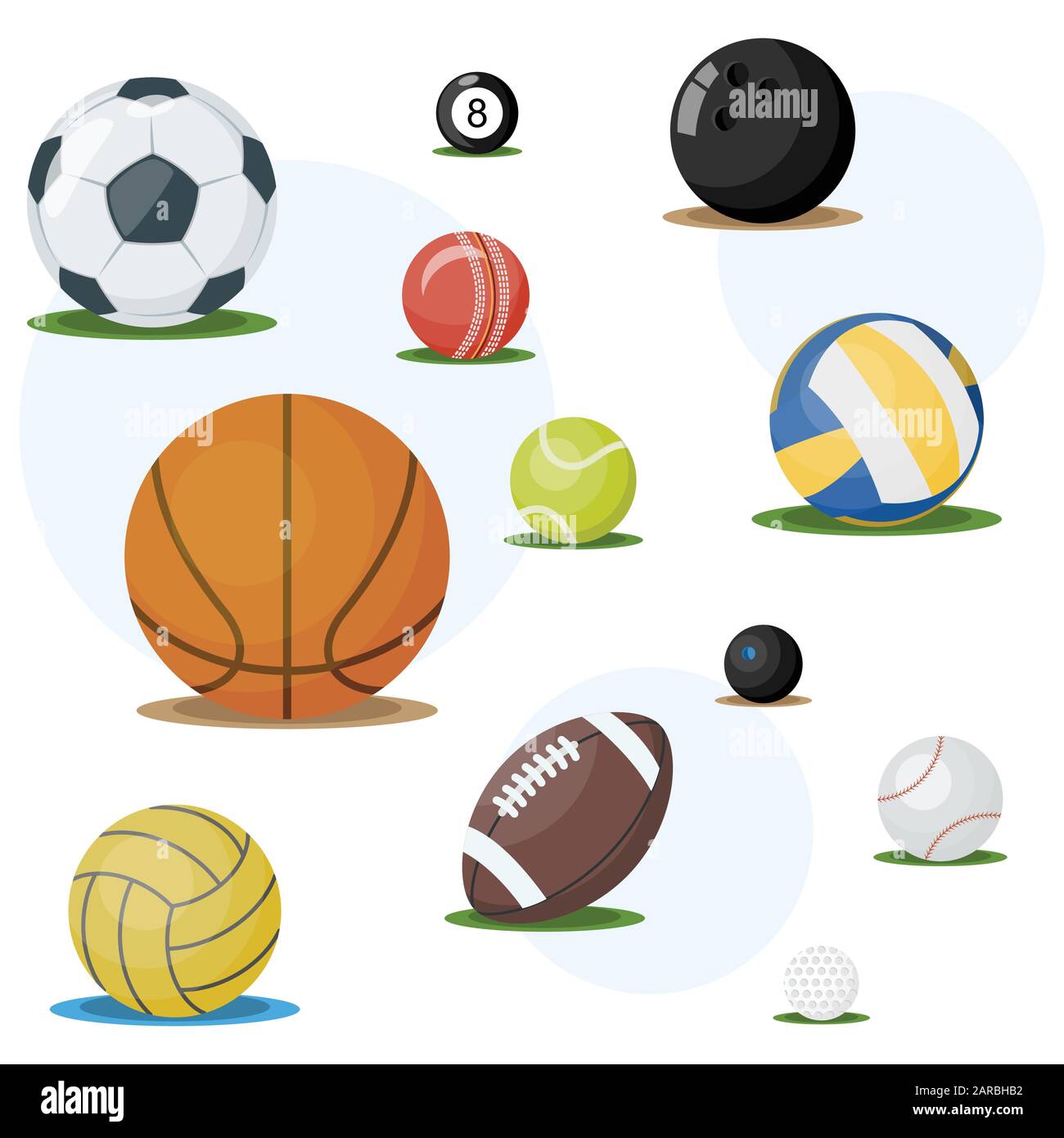 Set of sports balls. vector illustration Stock Vector Image & Art - Alamy