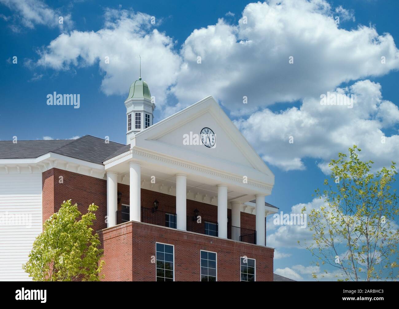 Brick and Siding Building Stock Photo - Alamy