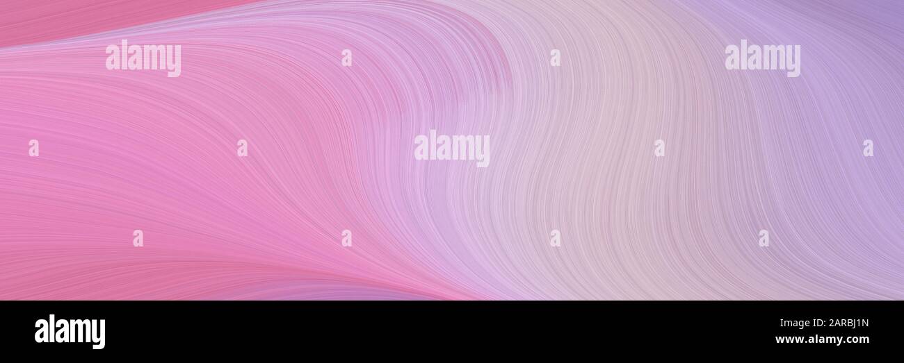 artistic horizontal header with pastel violet, pale violet red and ...