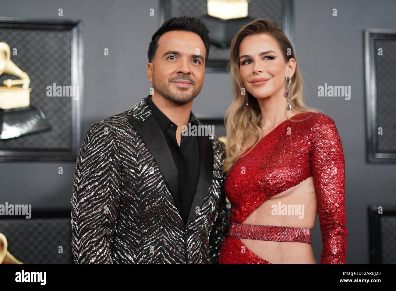 LOS ANGELES, CA - JANUARY 26: Luis Fonsi and Agueda Lopez at the 62nd ...