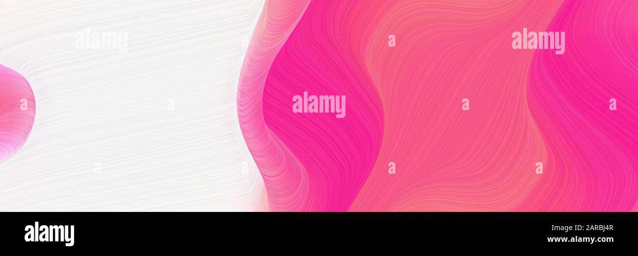 modern designed horizontal header with pale violet red, white smoke and ...