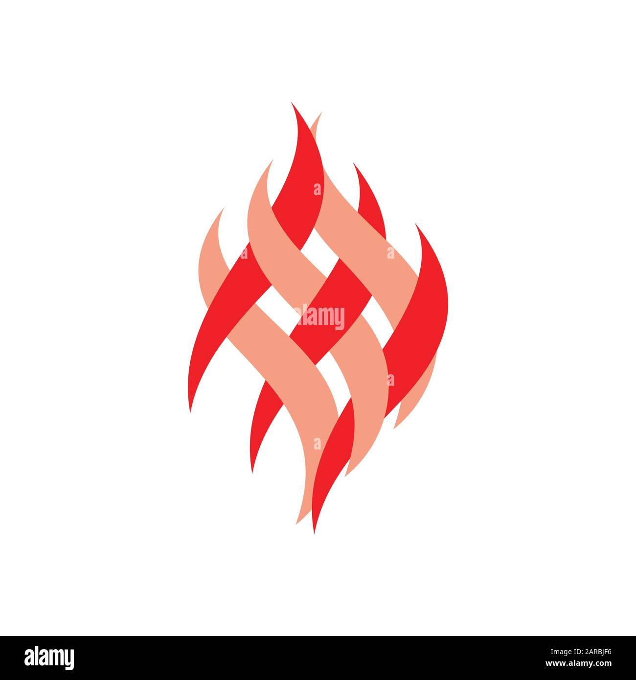 curves linked overlapping motion flow logo vector Stock Vector Image ...