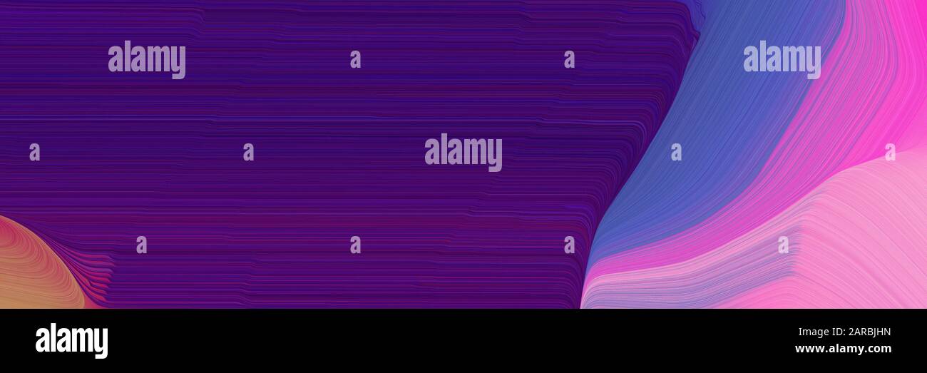 flowing horizontal banner with indigo, orchid and slate blue colors ...