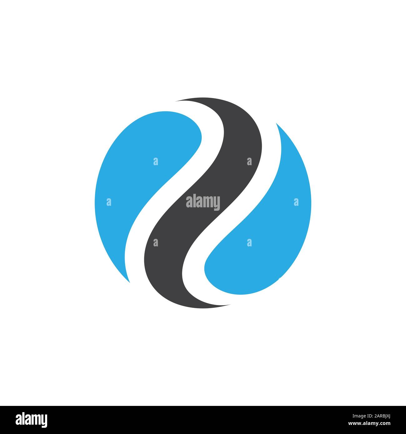 curves geometric circle logo vector Stock Vector Image & Art - Alamy