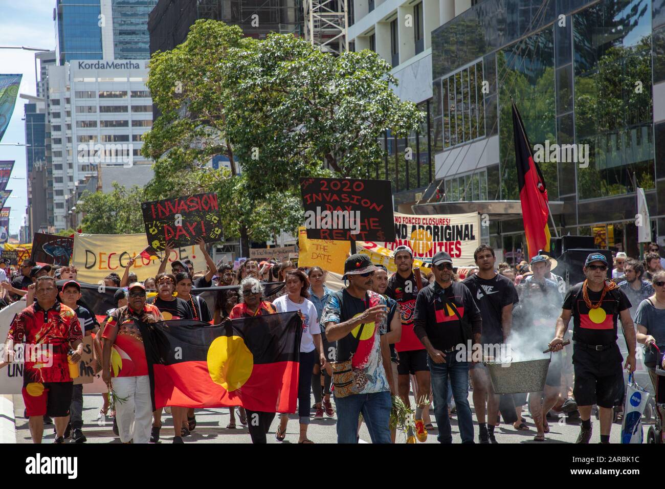 Aboriginal demonstrators hi-res stock photography and images - Alamy