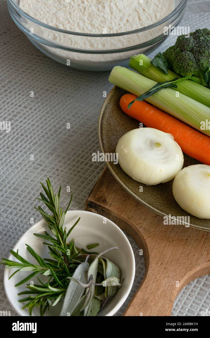 Cooking with healthy food ingredient. Balanced diet, culinary and food ...