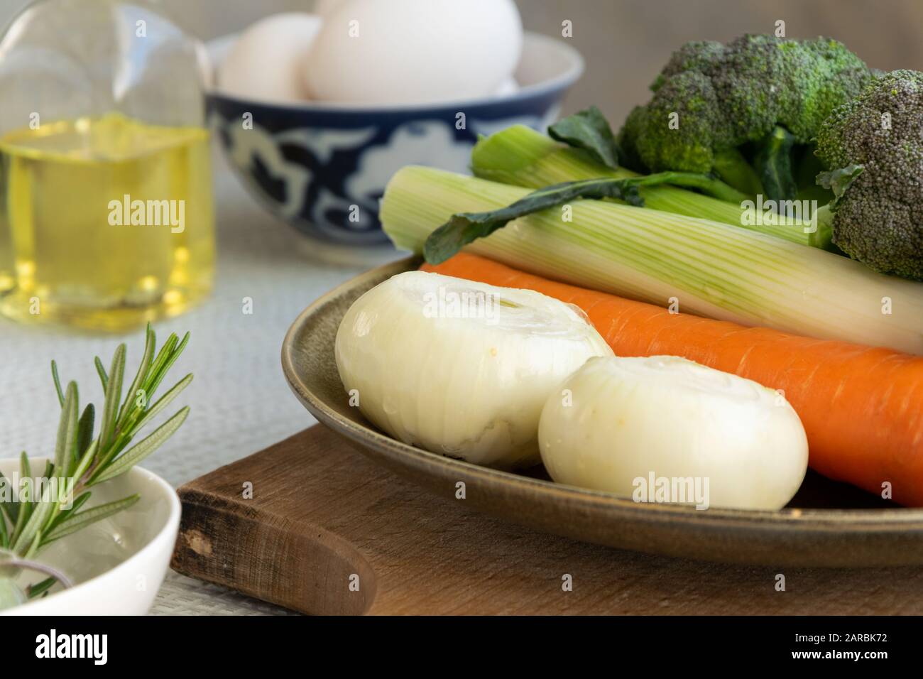 Cooking with healthy food ingredient. Balanced diet, culinary and food ...