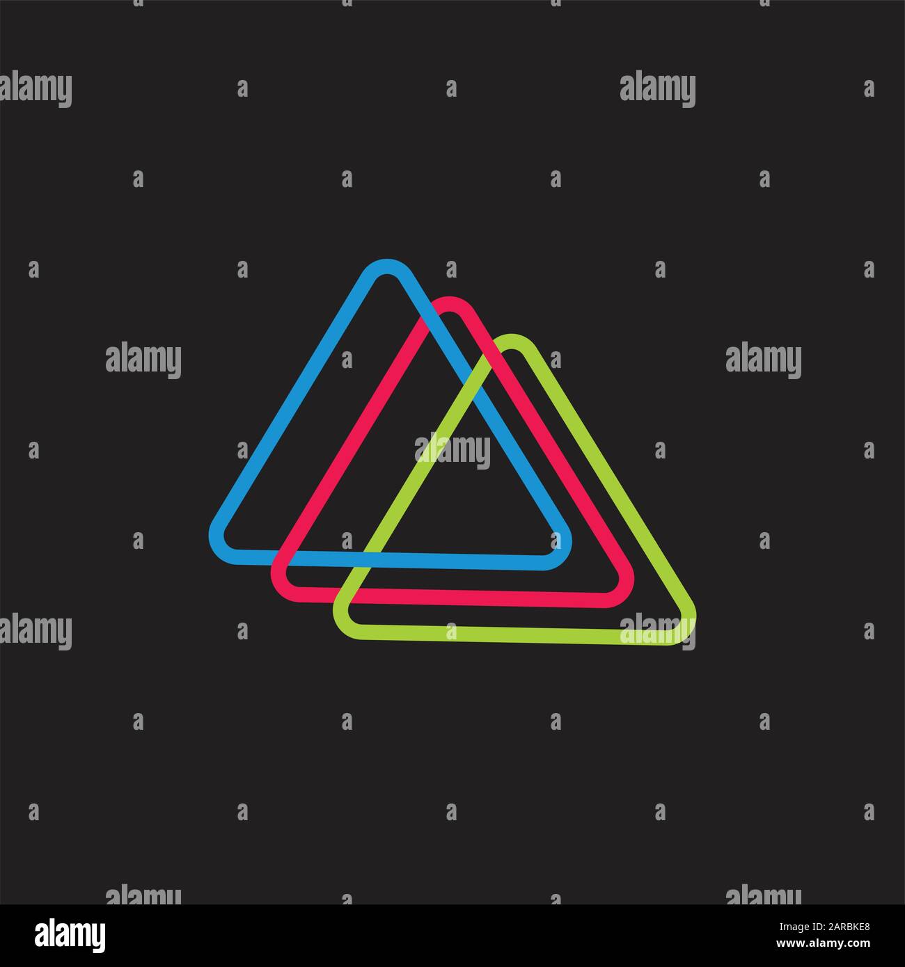Triangle link Stock Vector Images - Alamy