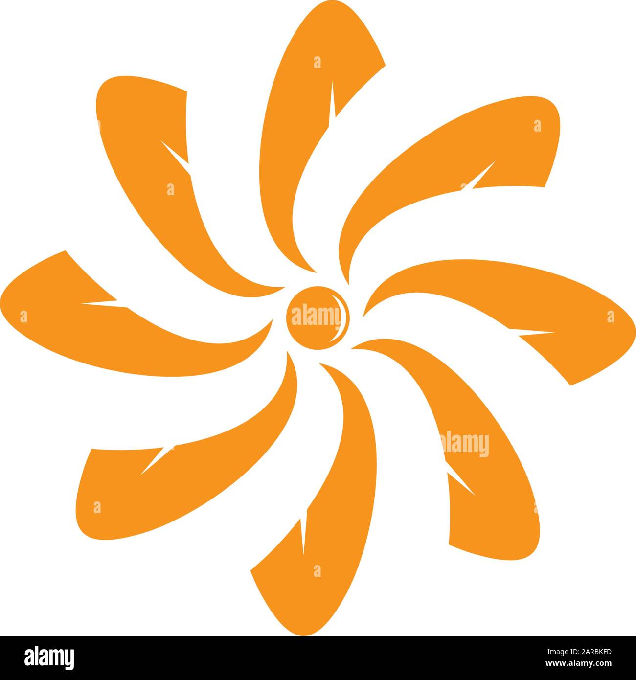 symbol vector of swirl sun japan geometric motion design Stock Vector ...
