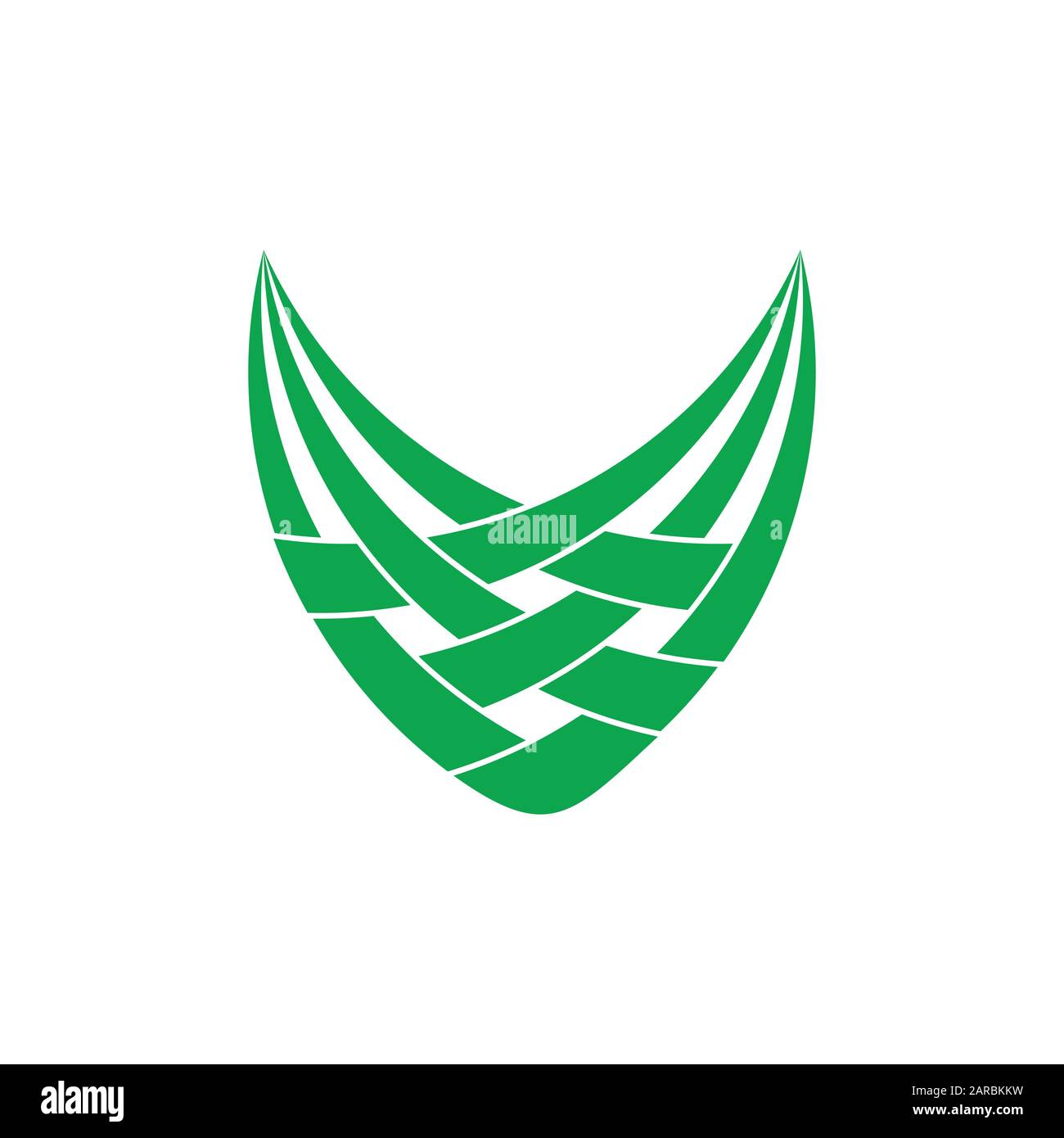 letter v motion curves overlapping line logo vector Stock Vector Image ...