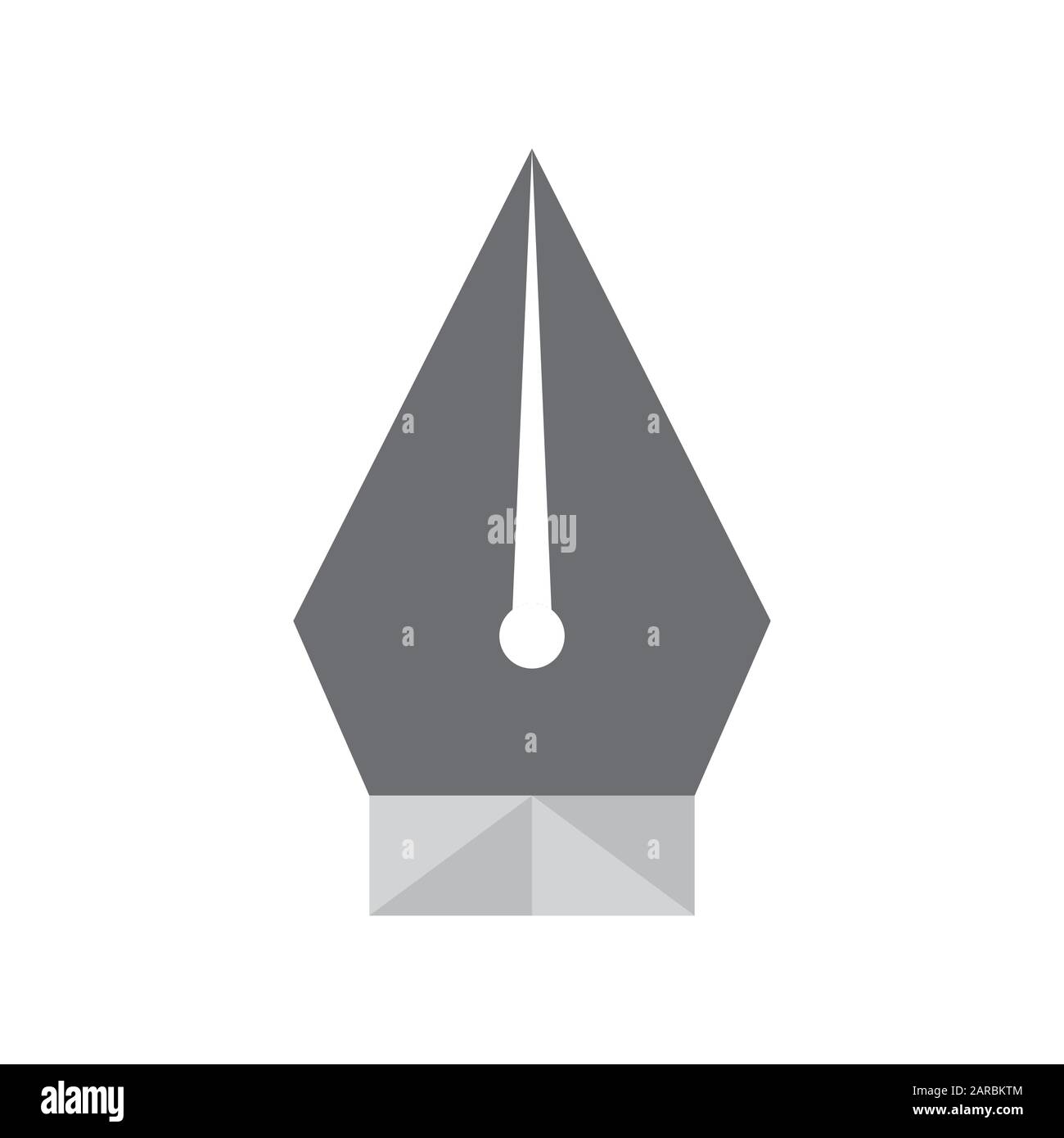 simple geometric pen writer symbol logo vector Stock Vector Image & Art ...