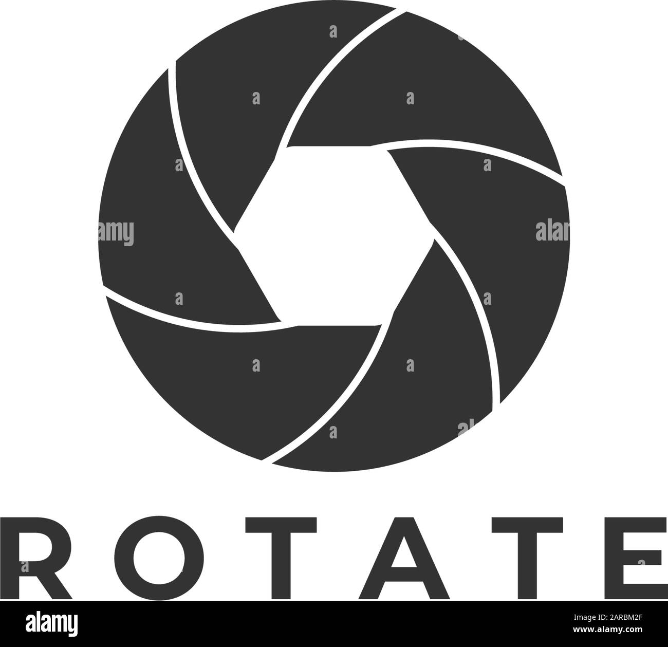 symbol vector of hexagonal swirl rotate object geometric design Stock ...