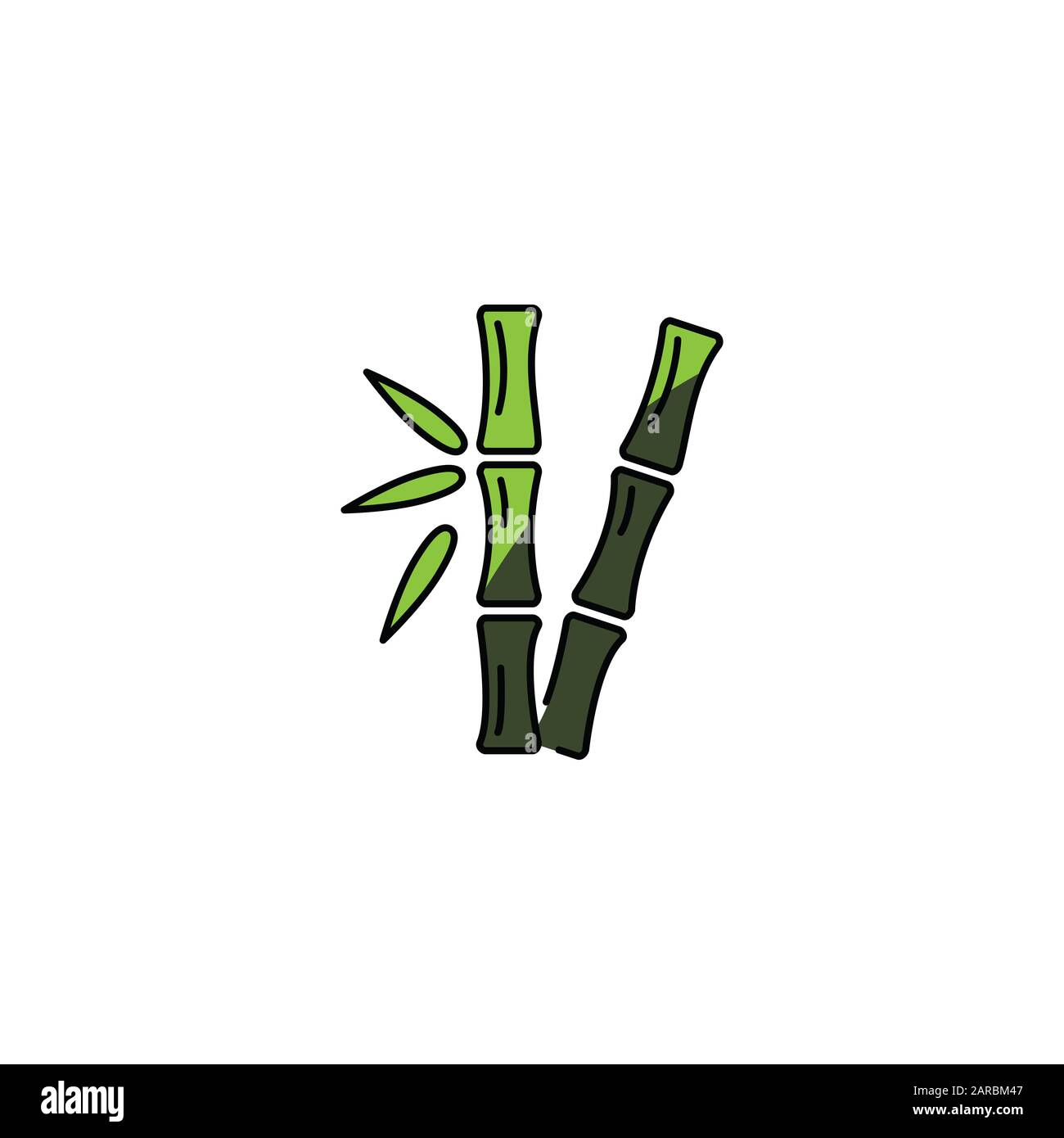 Bamboo outline hi-res stock photography and images - Alamy