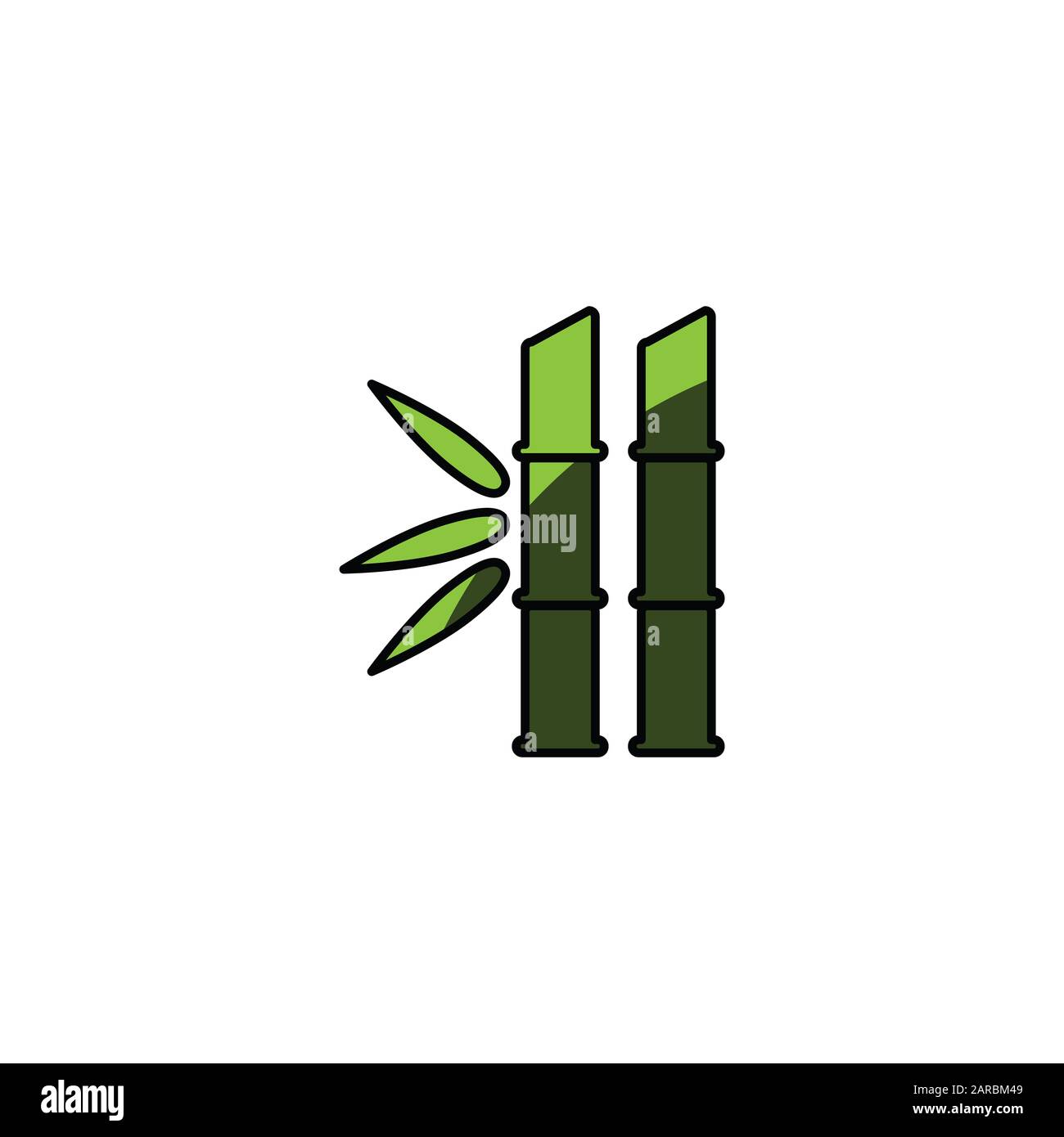 Bamboo outline hi-res stock photography and images - Alamy