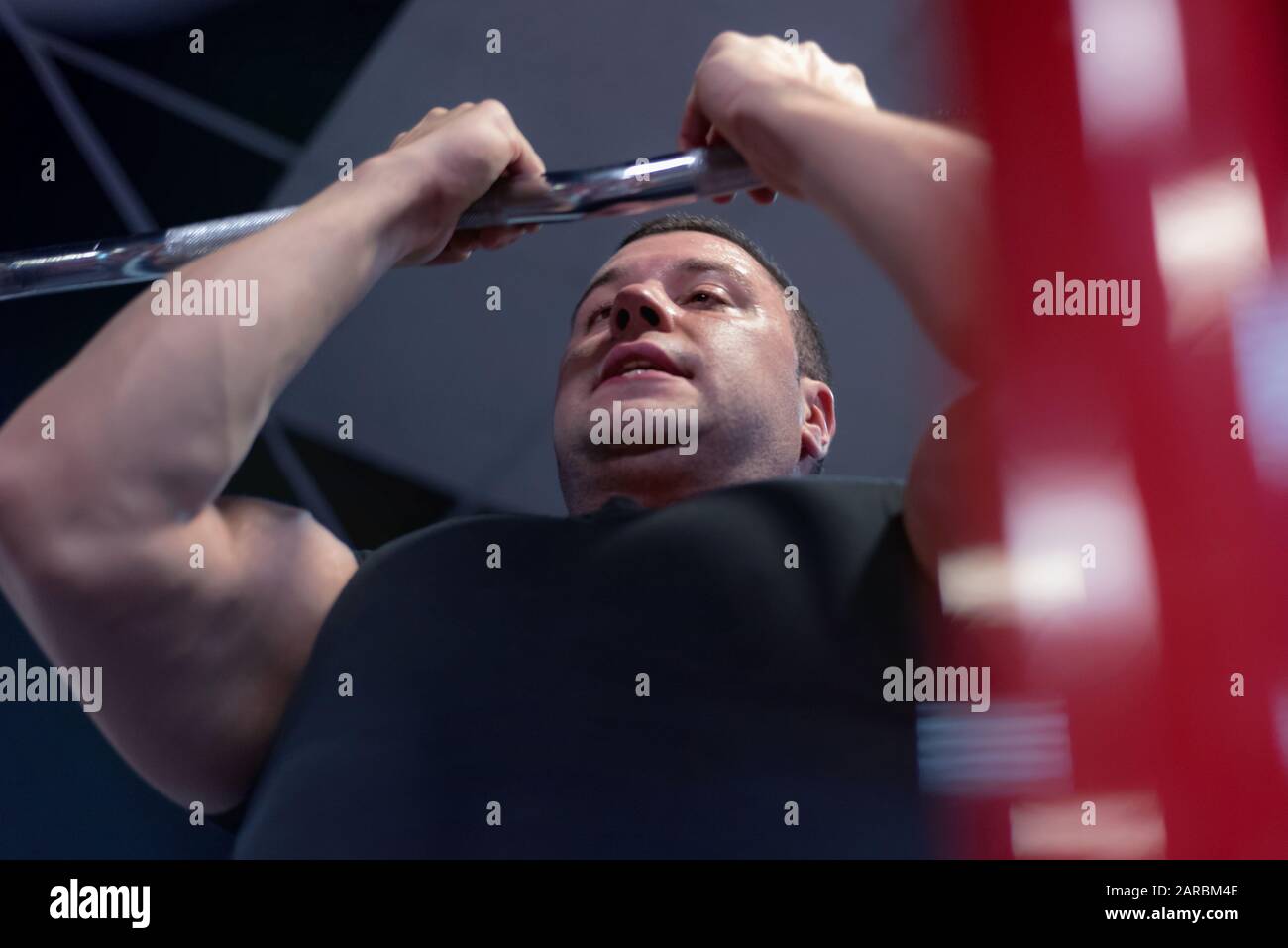 Hard Core Bodybuilding. Muscular athletic bodybuilder fitness model ...