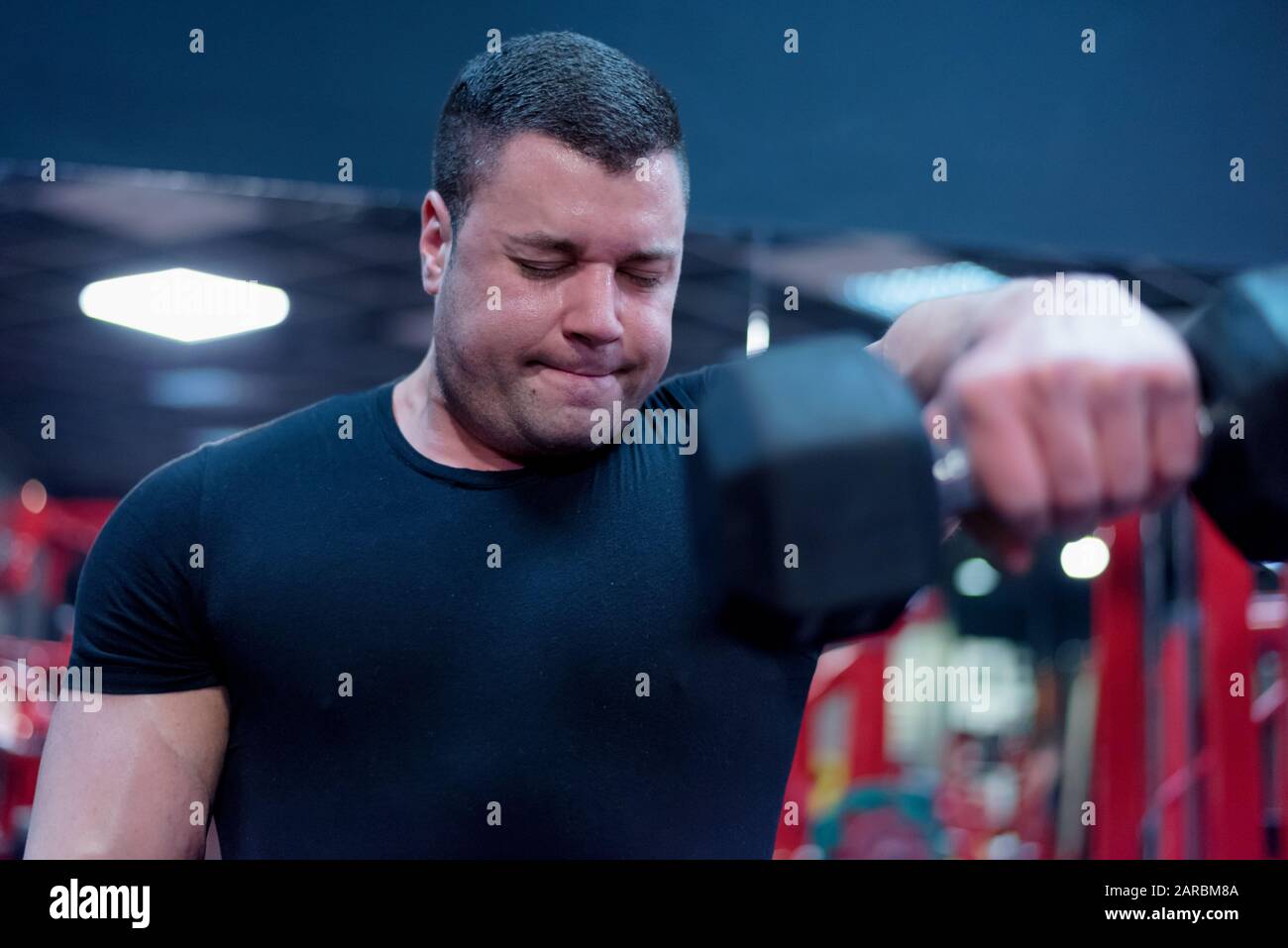 Hard Core Bodybuilding. Muscular athletic bodybuilder fitness model ...