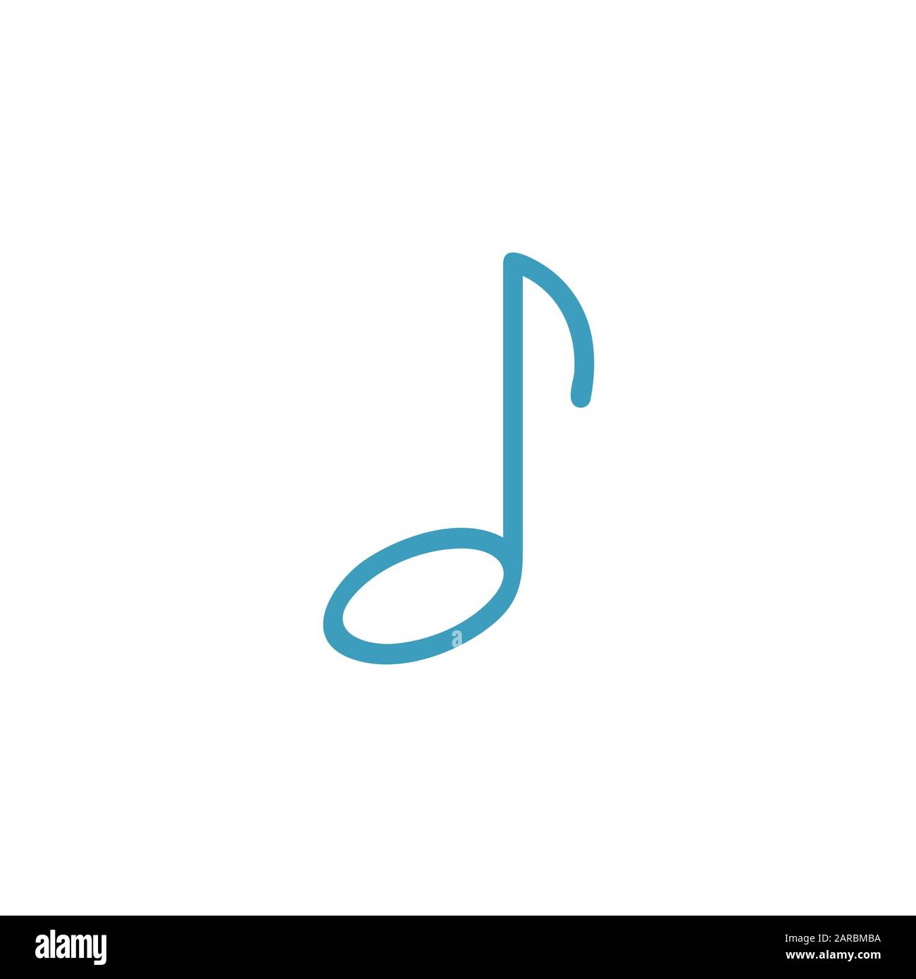 music icon line design template Stock Photo - Alamy