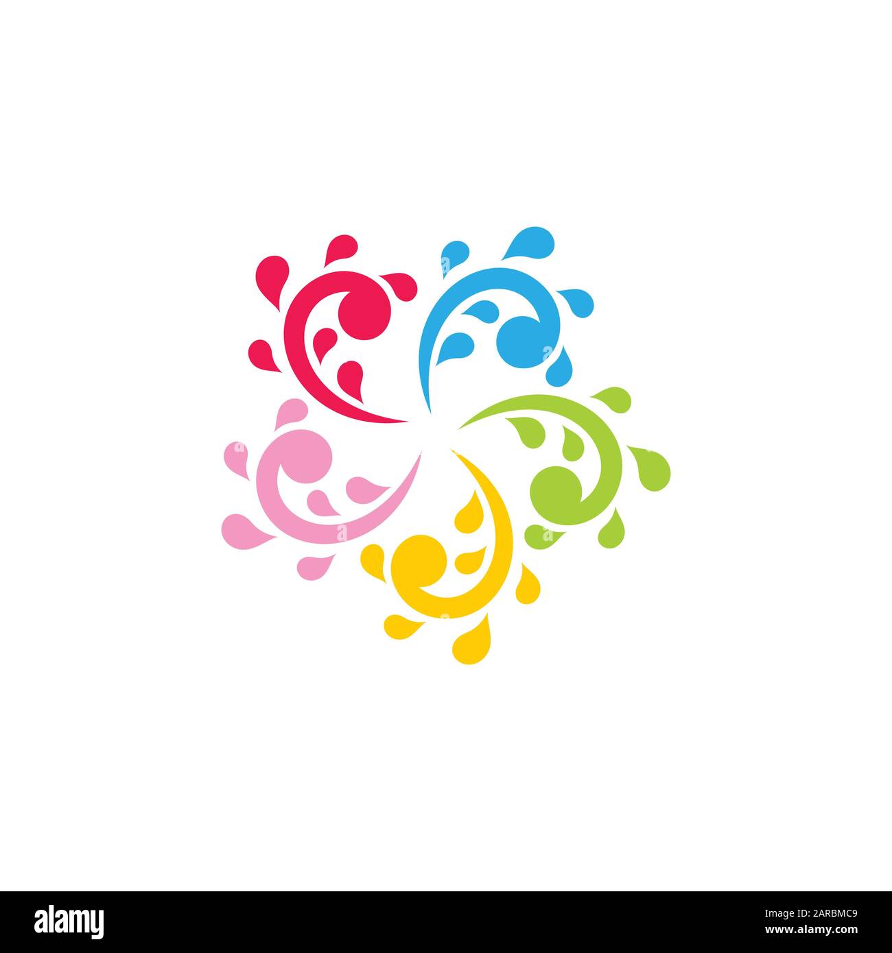 water colorful splash circle design vector Stock Vector Image & Art - Alamy