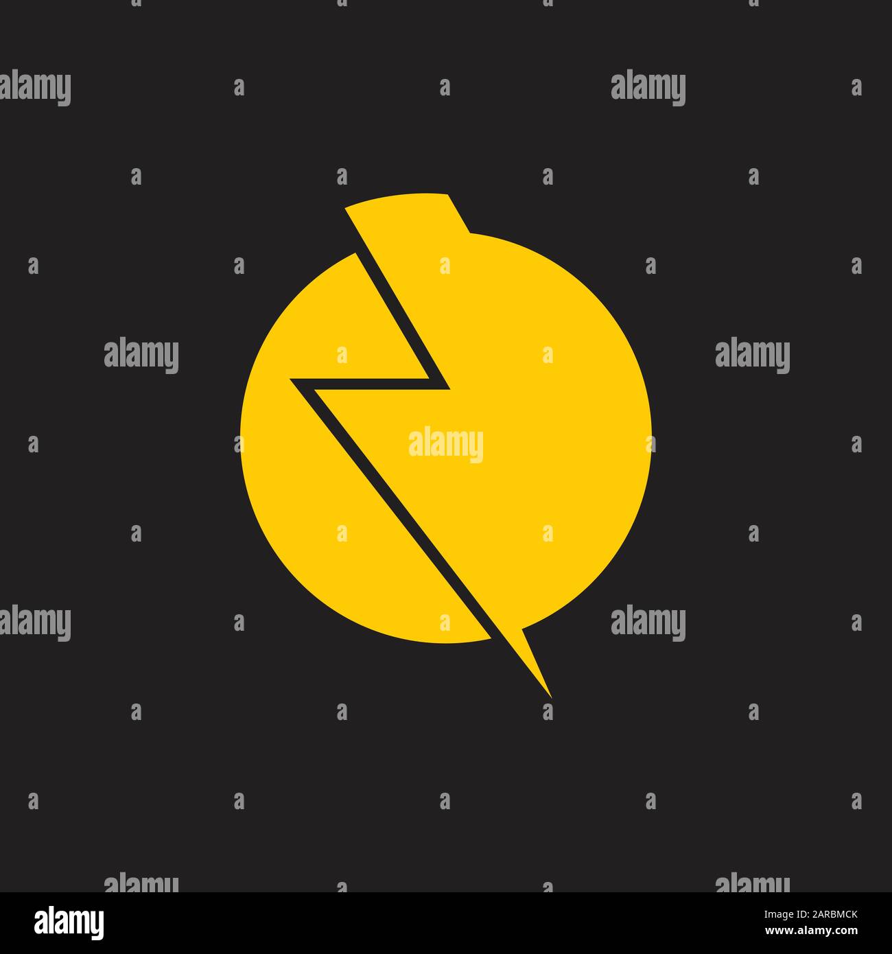 abstract thunder simple logo vector Stock Vector Image & Art - Alamy