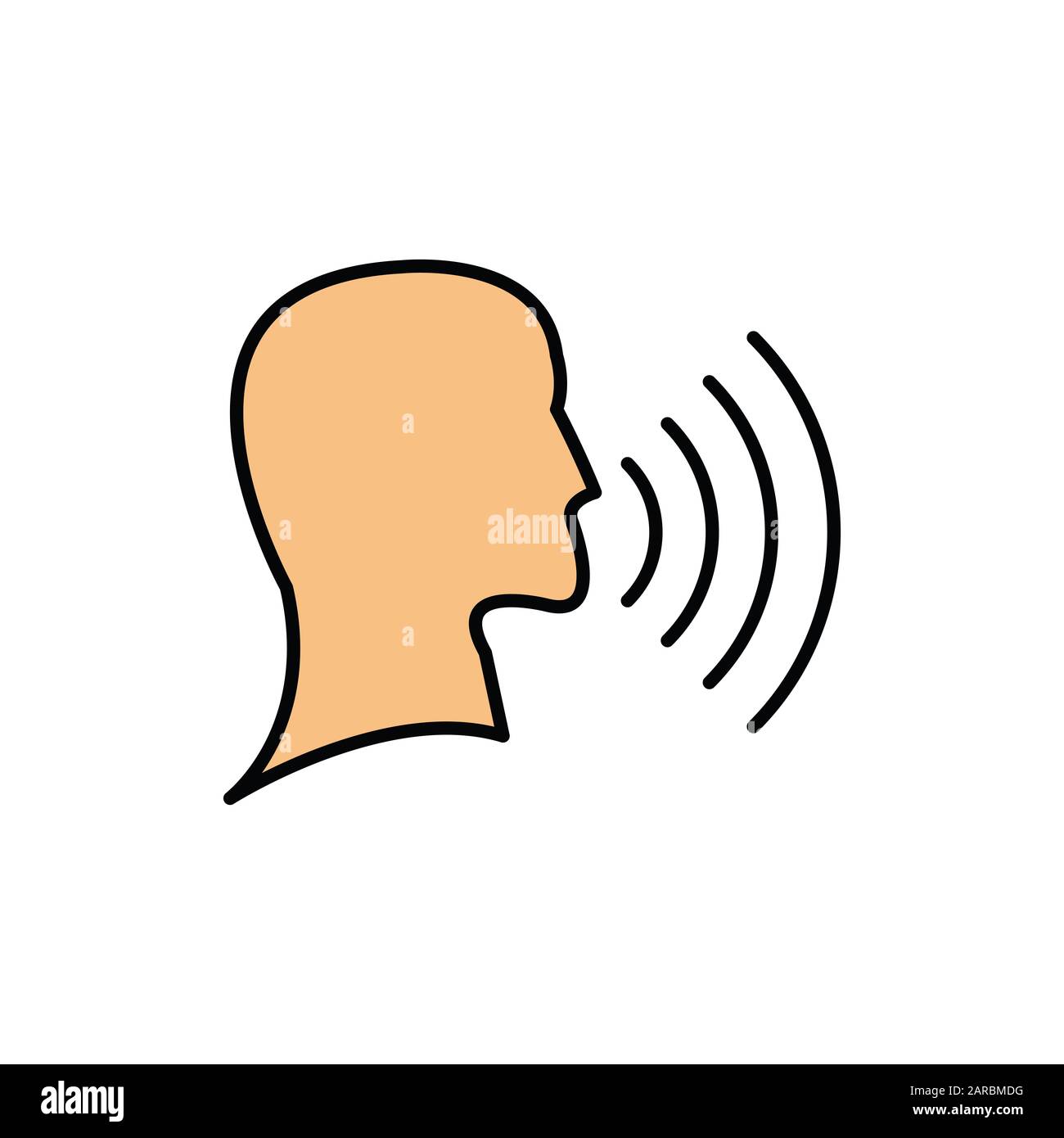 Human head icon thinking design hi-res stock photography and images - Alamy