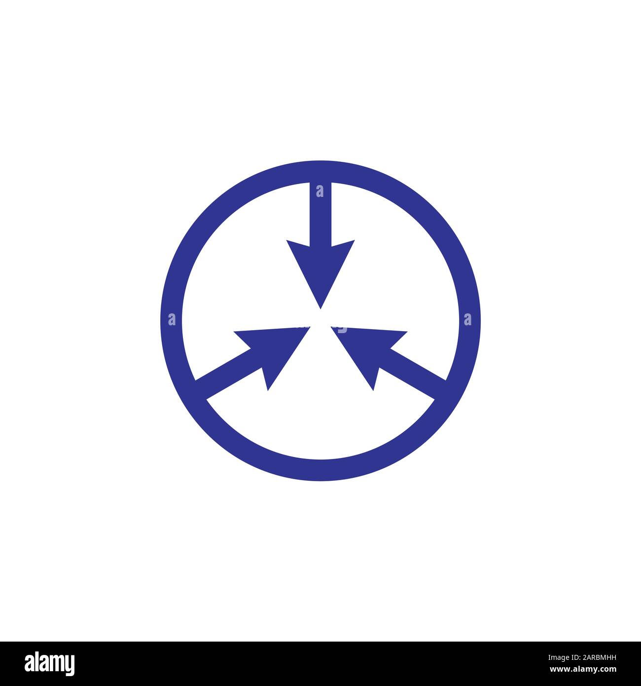 center arrow circle geometric logo vector Stock Vector Image & Art - Alamy