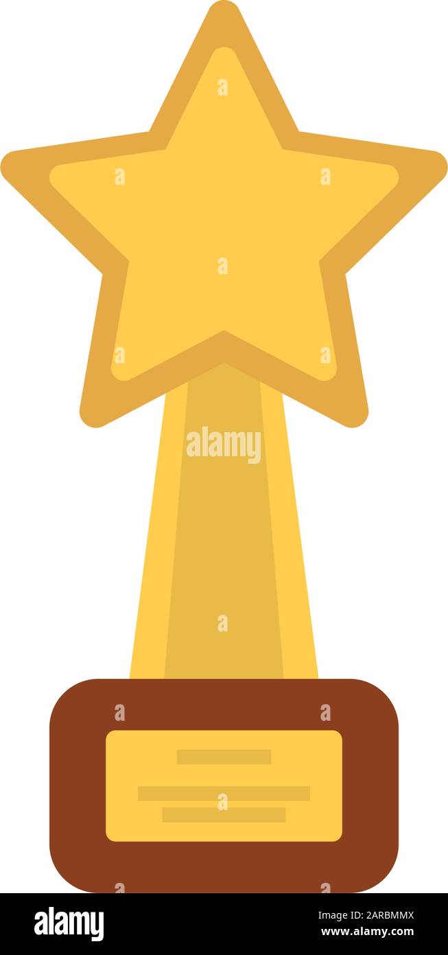 Isolated gold star trophy vector design Stock Vector Image & Art - Alamy