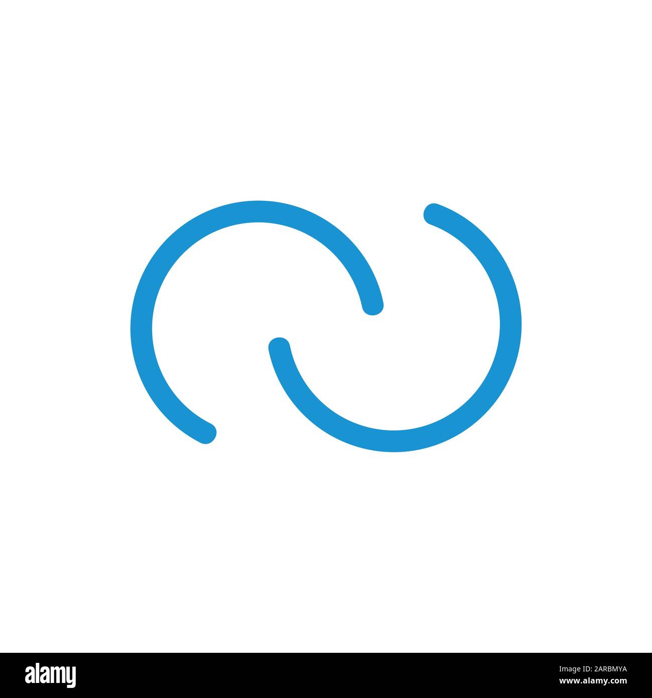 letter cc simple thin loop line logo vector Stock Vector Image & Art ...