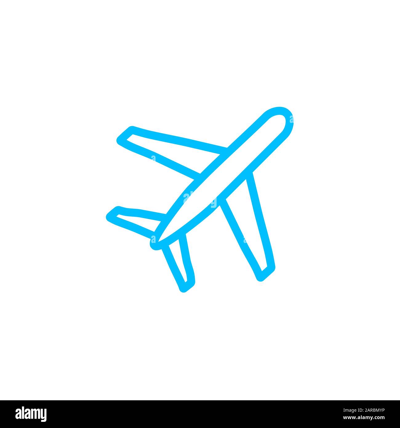 Simple airplane logo hi-res stock photography and images - Alamy