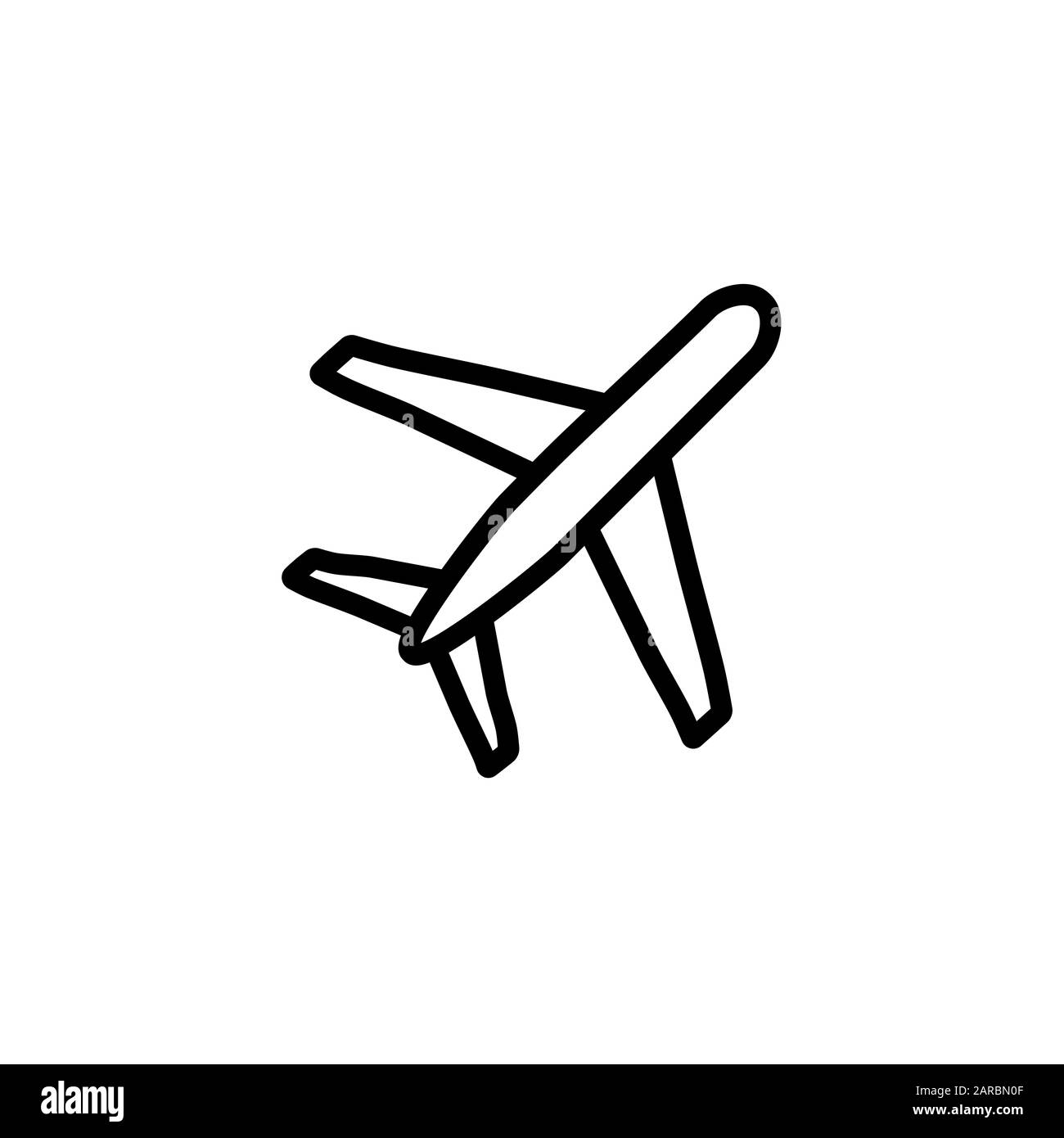 Passenger plane flying sky Black and White Stock Photos & Images - Alamy