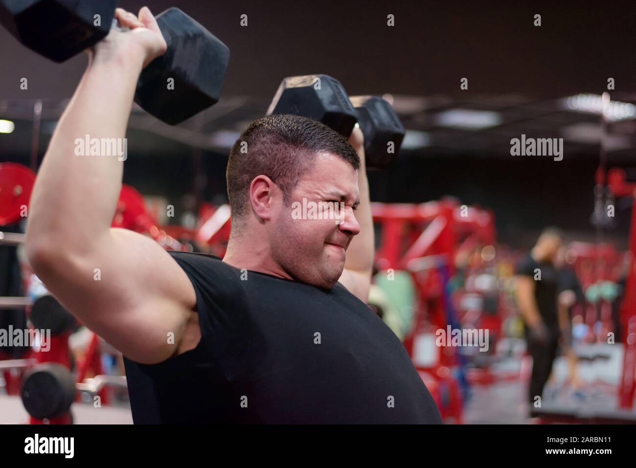 Hard Core Bodybuilding. Muscular athletic bodybuilder fitness model ...